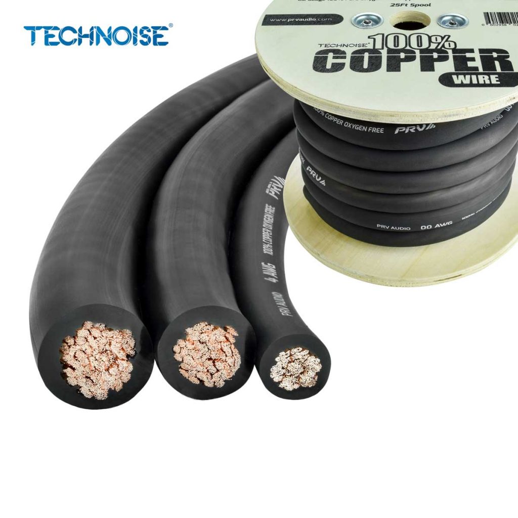Black OFC Wire - PRV Audio - Power / Ground Copper Cable