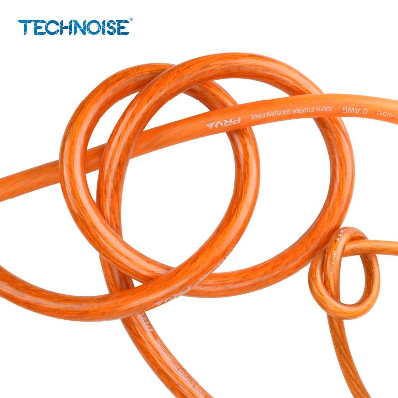 Orange OFC Wire - PRV Audio - Power / Ground Copper Cable