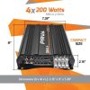 Q800.4 2Ω Compact 4 Channel Mini Amplifier 800 Watts - PRV Audio