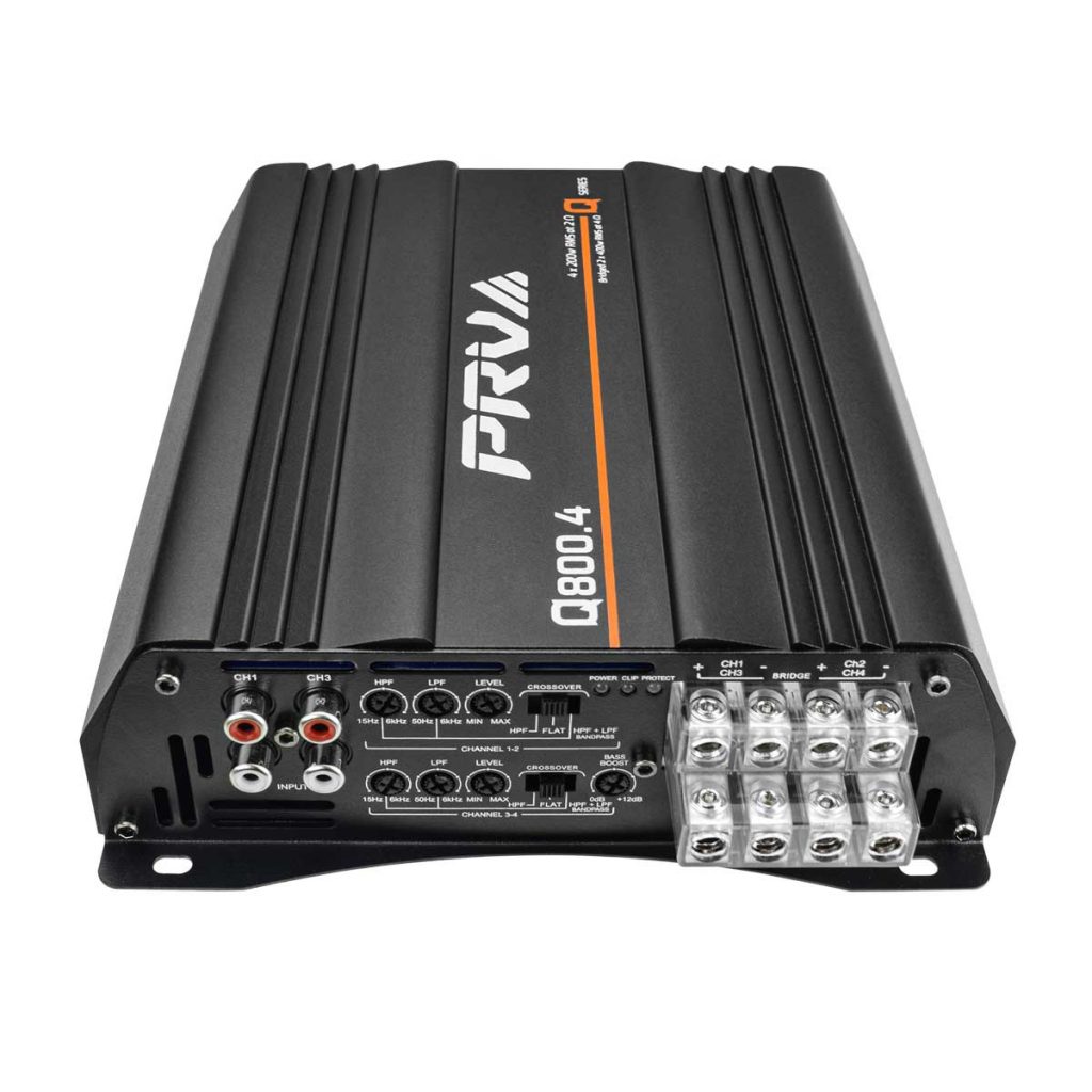 Q800.4 2Ω Compact 4 Channel Mini Amplifier 800 Watts - PRV Audio