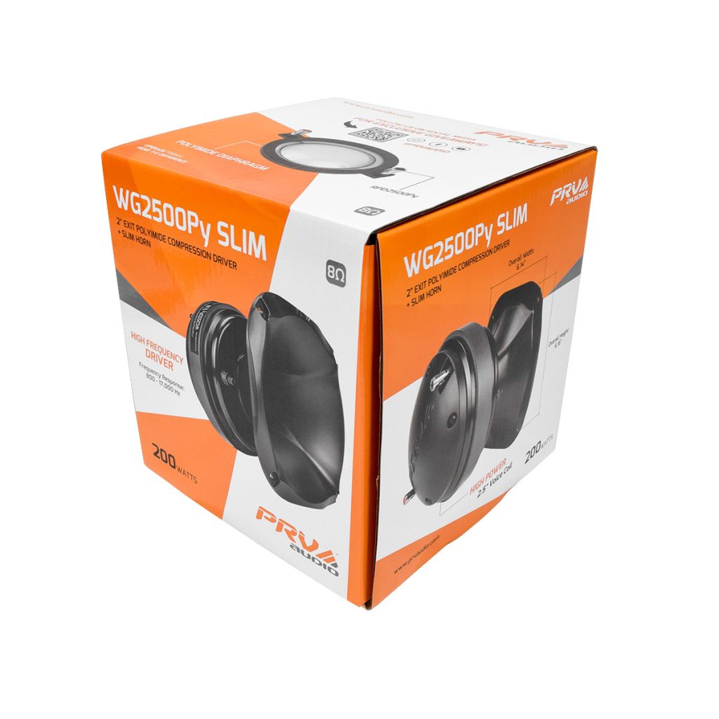 Compression Horn driver for Car Audio WG2500Py SLIM - PRV Audio