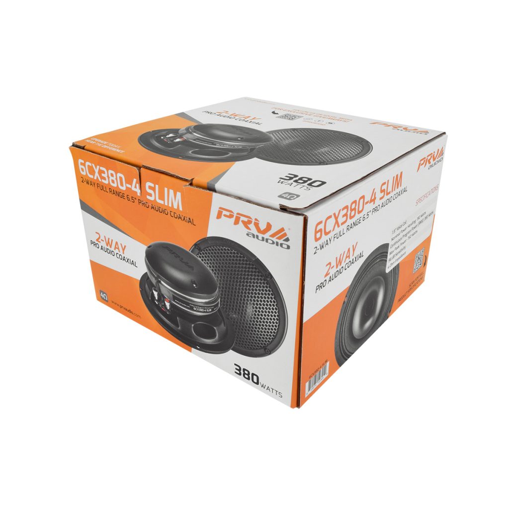 6.5" Shallow 2-Way Coaxial Speaker 6CX380-4 SLIM - PRV Audio