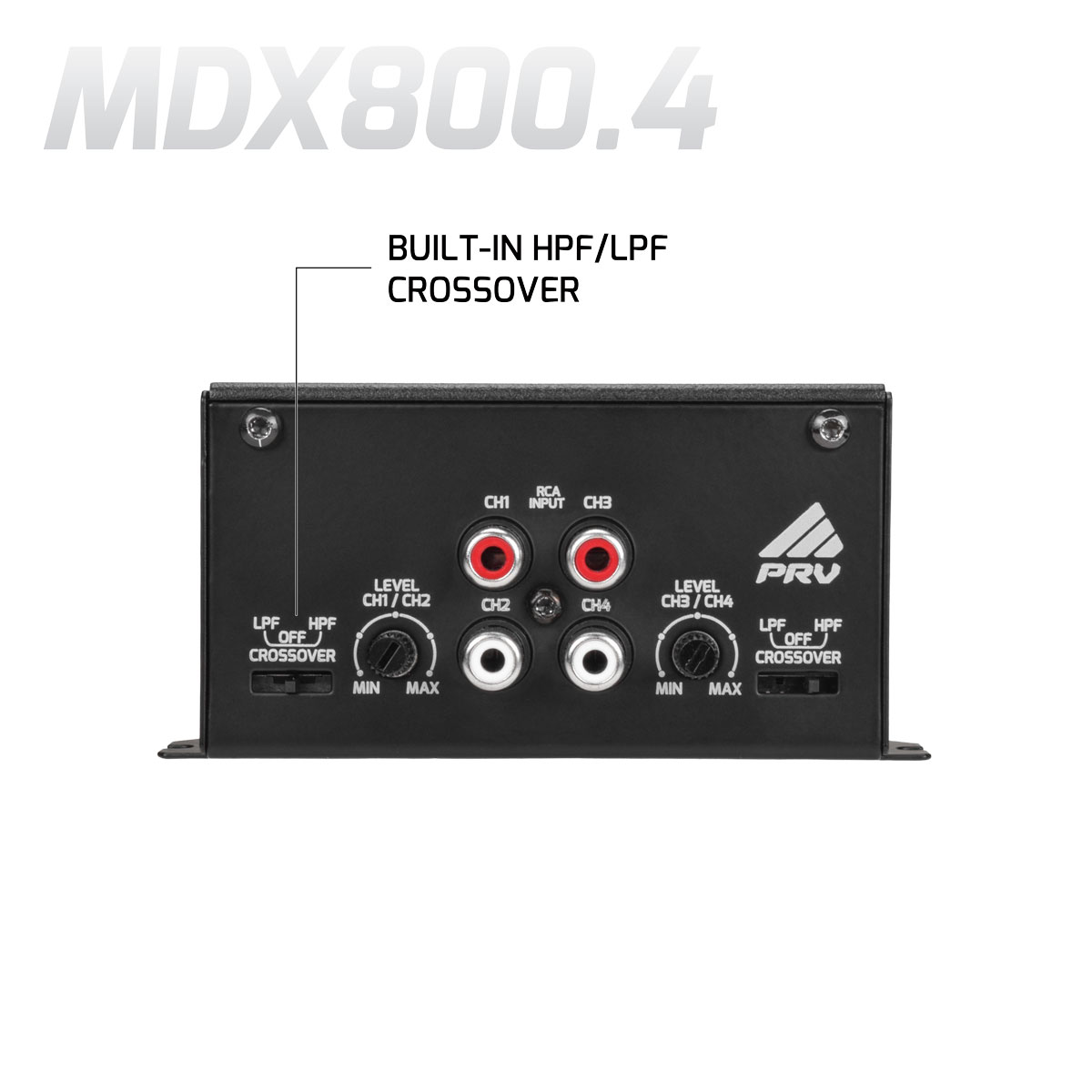 Mini MDX800.4 2 Ohm - 800x4 Amplifier 4 Channel - PRV Audio